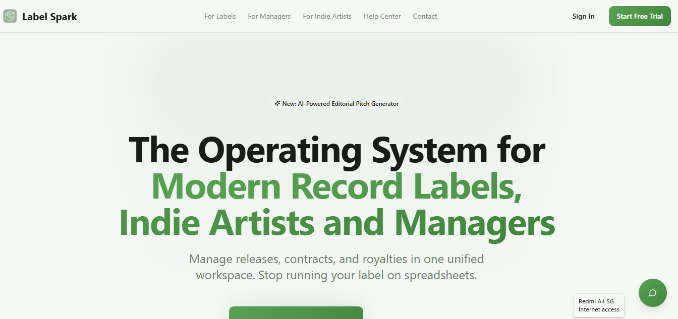 Label Spark - Music Label Management