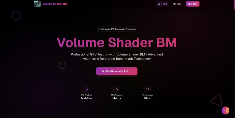 Volume Shader BM - GPU Benchmark Test Tool