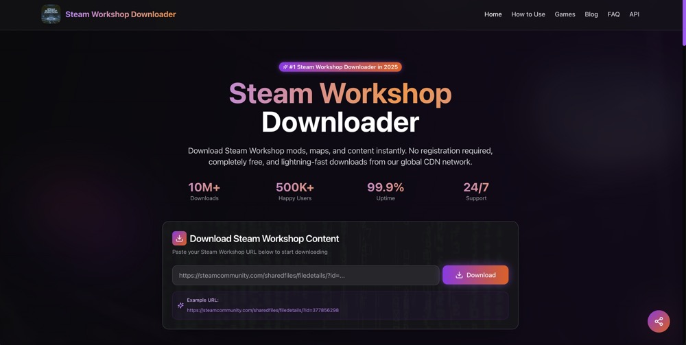 Steam Workshop Downloader - Free & Fast